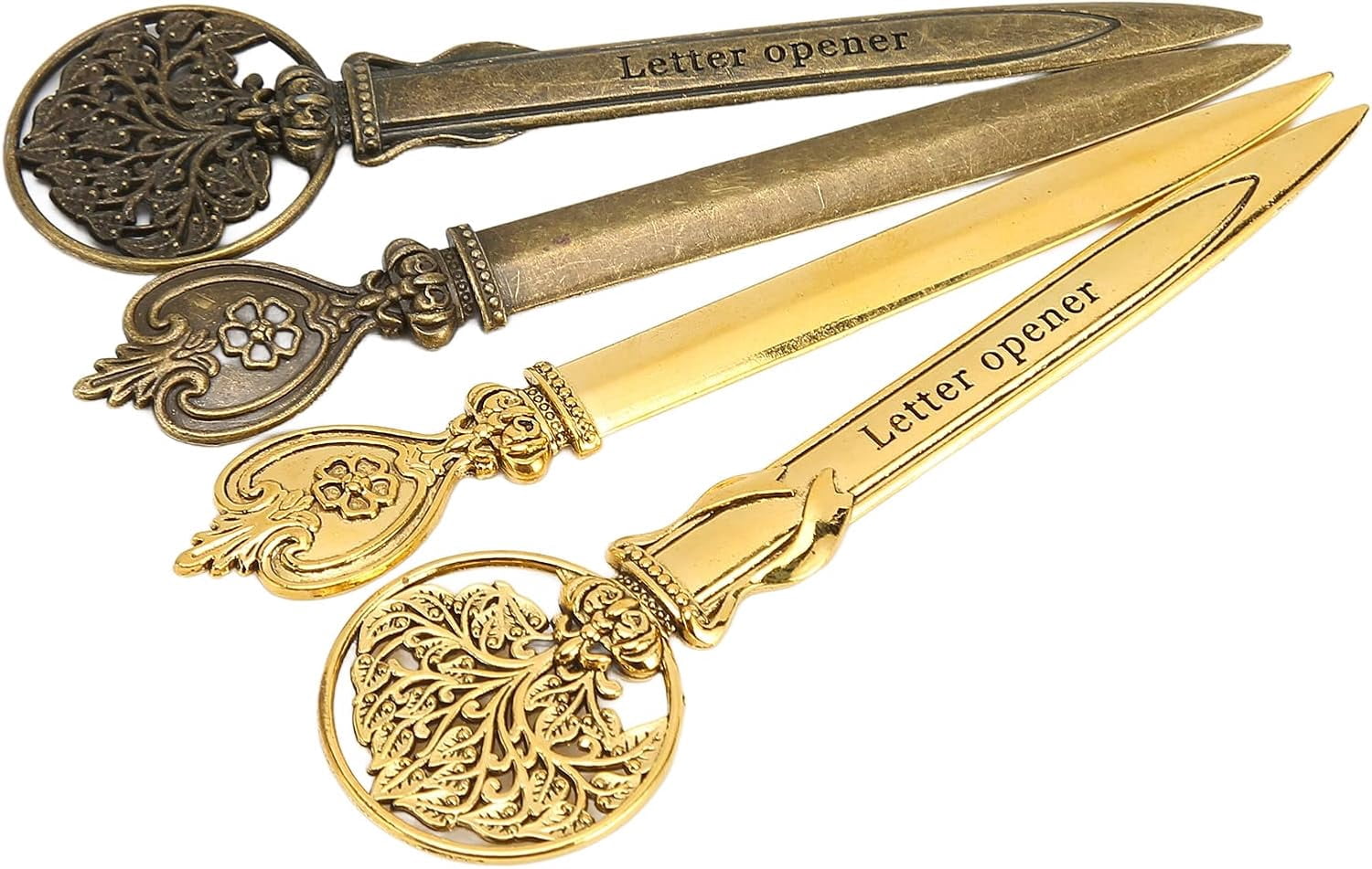 4PCS Letter Opener, Retro Envelope Opener, Lightweight Zinc Alloy Mail ...