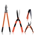 4PCS Lopper Hedge Clippers Pruners&Hand Saw,Heavy Duty Branch Cutter ...