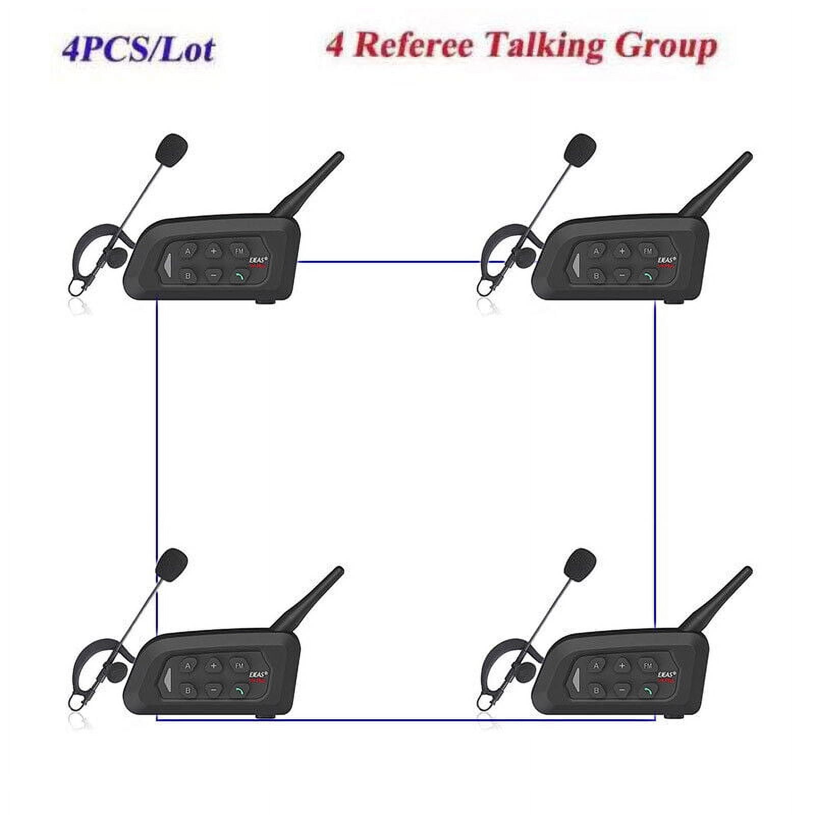 Vnetphone V4C Plus 4-Piece Football Referee Bluetooth Headset Intercom ...
