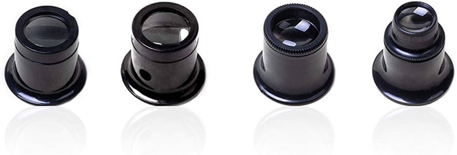 4PCS Loupe Eyeglass Magnifiers Set of Different Strengths Watchmakers ...
