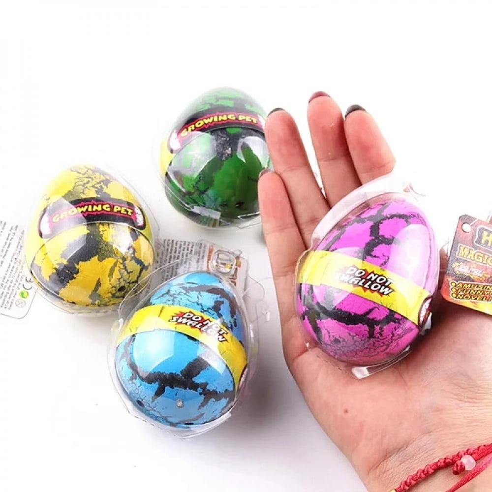 4PCS Magic Hatching Growing Dinosaur Add Water Grow Egg Animal Breeding ...