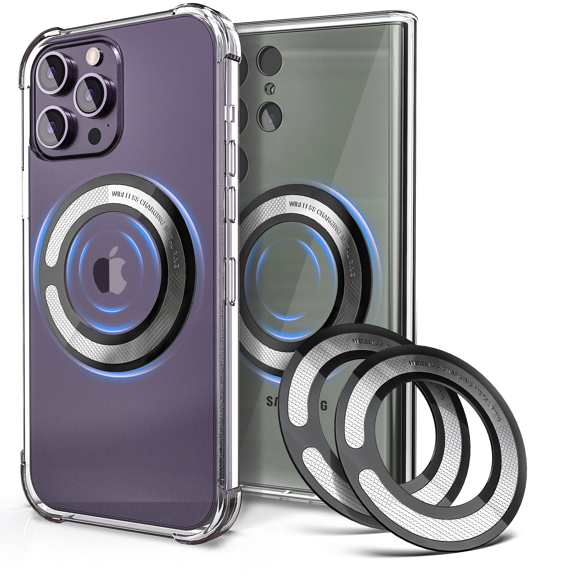 4PCS Magsafe Ring for Magsafe, Magnet Adapter, Magsafe Sticker with 3M ...