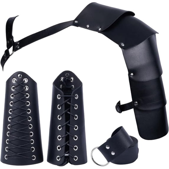 4PCS Medieval Costume Accessories Men Adjustable Buckle Strap Single ...