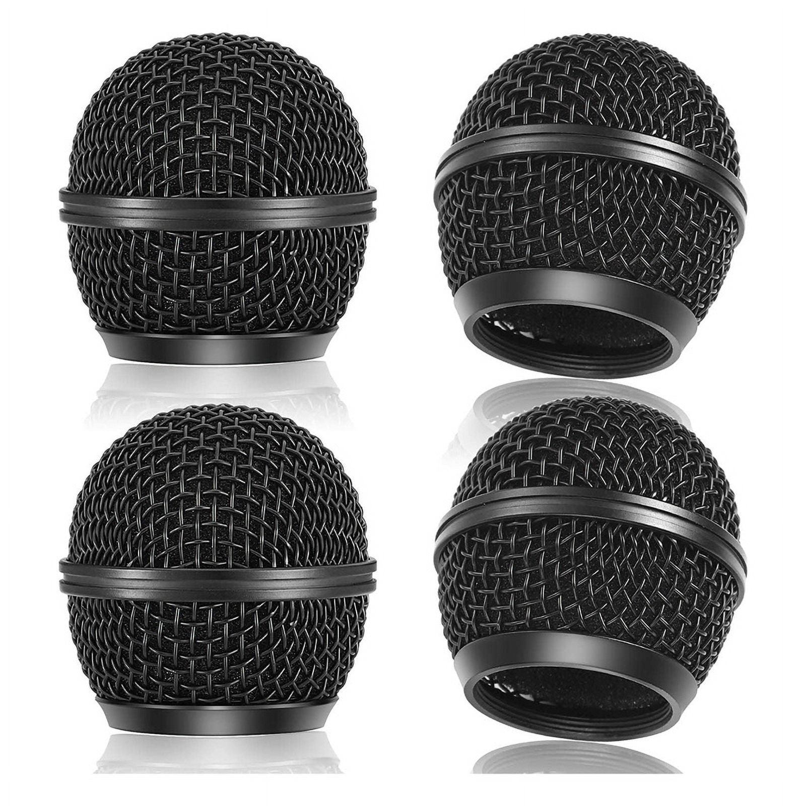 4PCS Mic Grille Replacement, Mesh Microphone Grill Head for Wireless ...