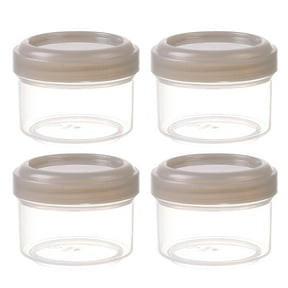 Clear Round Food Storage Containers for Kitchen Organization