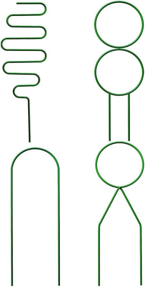 4PCS Mini Plant Pot Support Stand Metal Plant Trellis Set Gardening ...