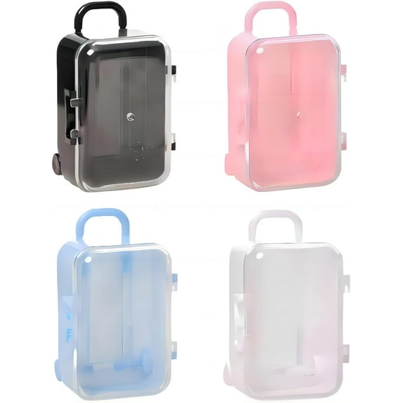 4PCS Mini Plastic Travel Suitcase Candy Box Suit for Doll Wedding Party ...