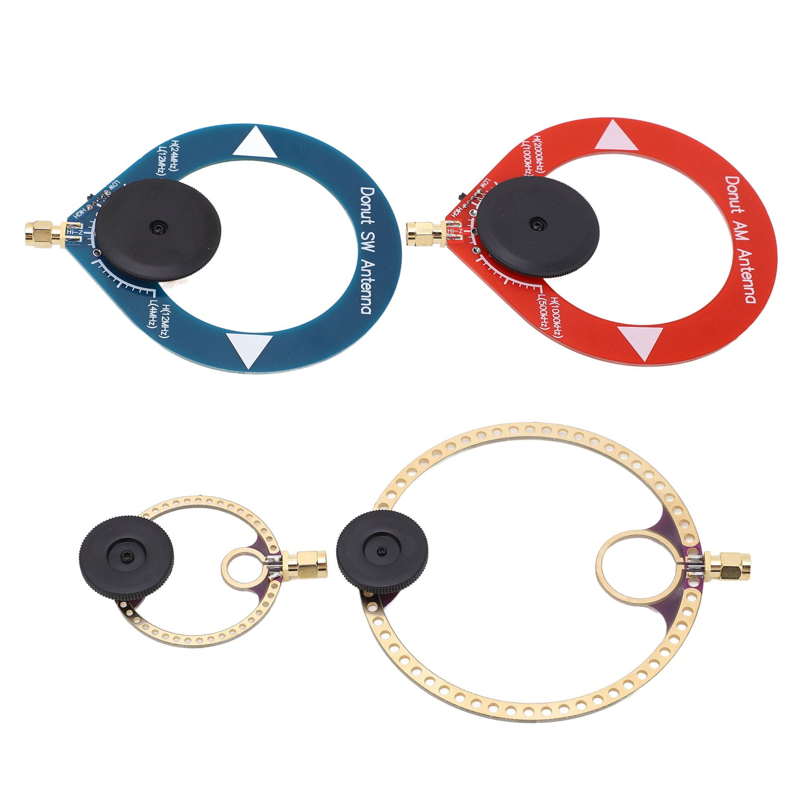 4PCS Mini Ring Transceiver UHF VHF AM SW Loop Antenna for Short Wave ...