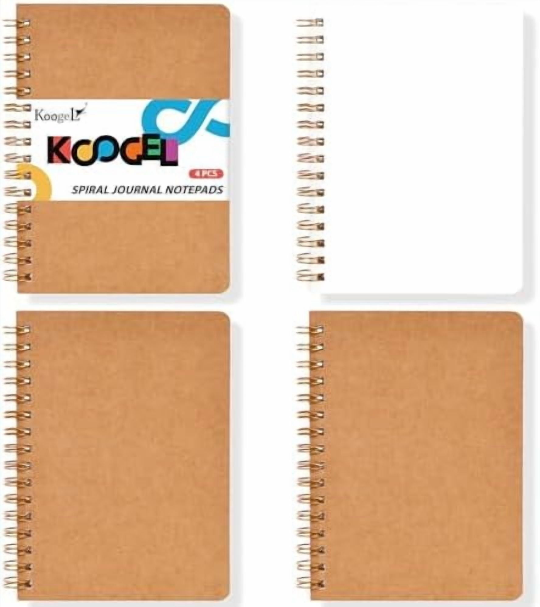 4PCS Mini Spiral Notebooks, 4.5x 5.7inch Small Blank Pocket Notebooks ...
