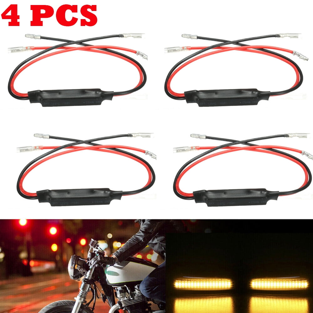 4PCS Motorcycle Resistor, 12V 10W Turn Signal LED Load Resistor Flash ...