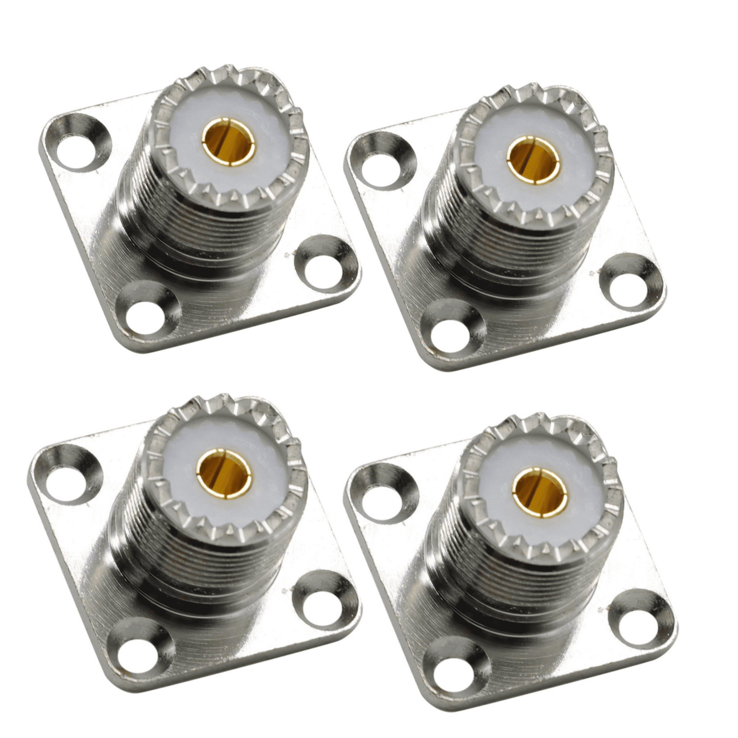4PCS N-Type Male Plug to SO-239 UHF Female Jack RF Adapter Barrel ...
