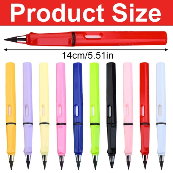 4PCS No Pencil Studont Erasable Pencil, Sketching Non Breakable Smooth ...