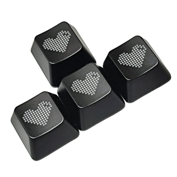 4PCS OEM Height Love Themed Directions Keycaps With Translucent Effect ...