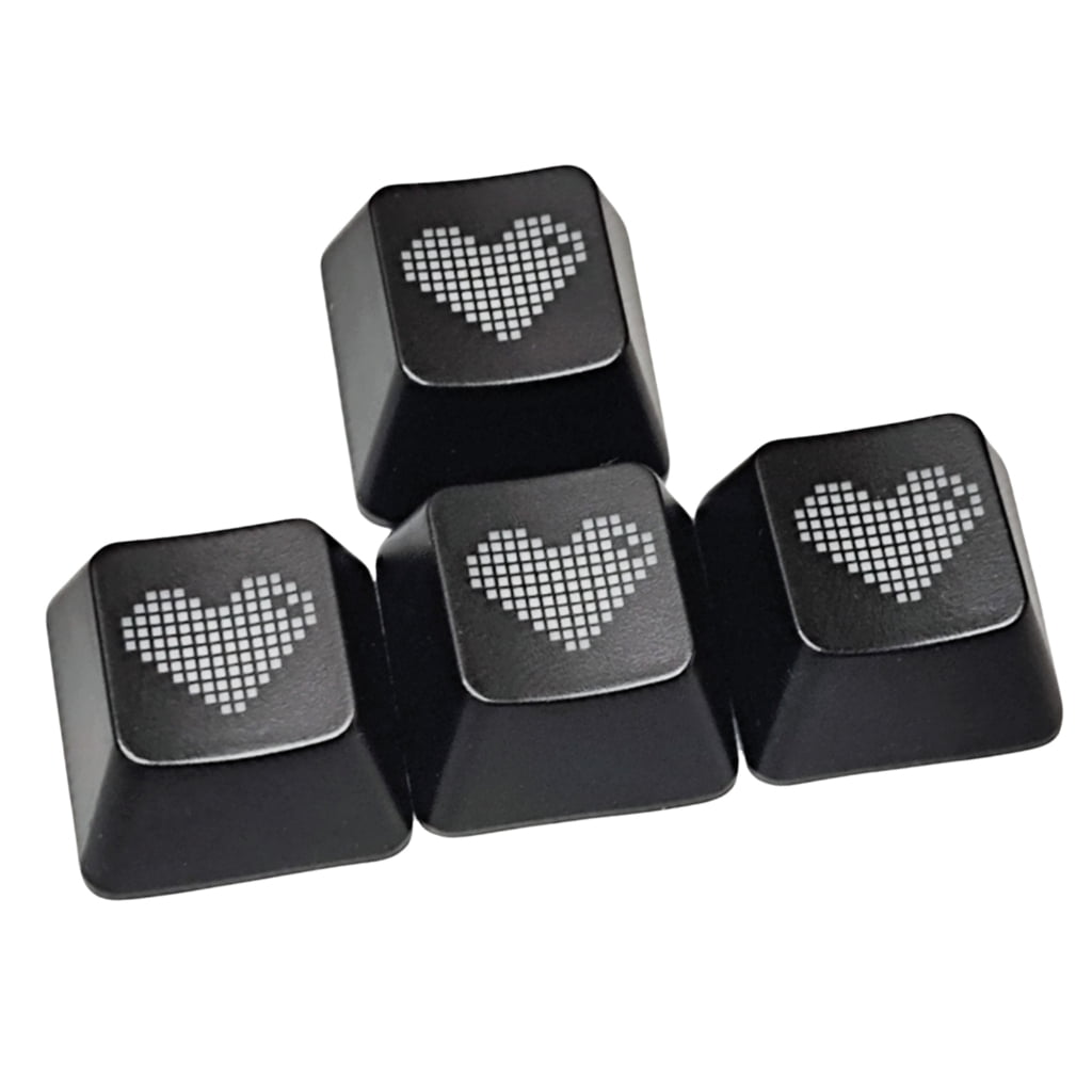 4PCS OEM Height Love Themed Directions Keycaps With Translucent Effect ...