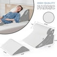 4PCS Orthopedic Bed Wedge Pillow Set for Sleeping, Post Surgery Foam ...