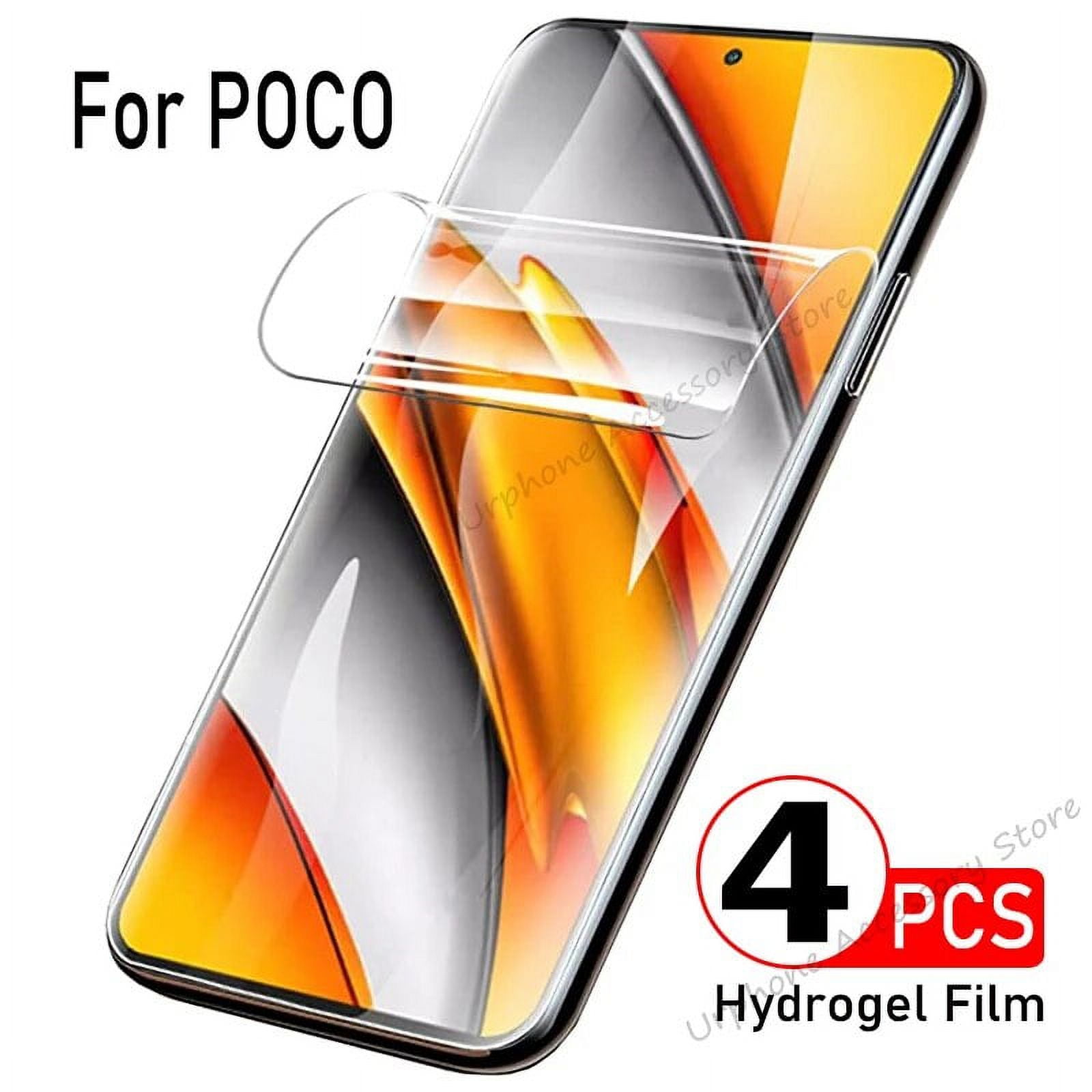 4PCS For POCO F5 F4 F3 GT Hydrogel Film For POCO X6 X5 X4 X3 NFC M3 M4 ...