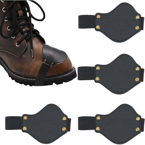 4PCS PU Leather Motorcycle Gear Shifter Guards Durable Protective ...