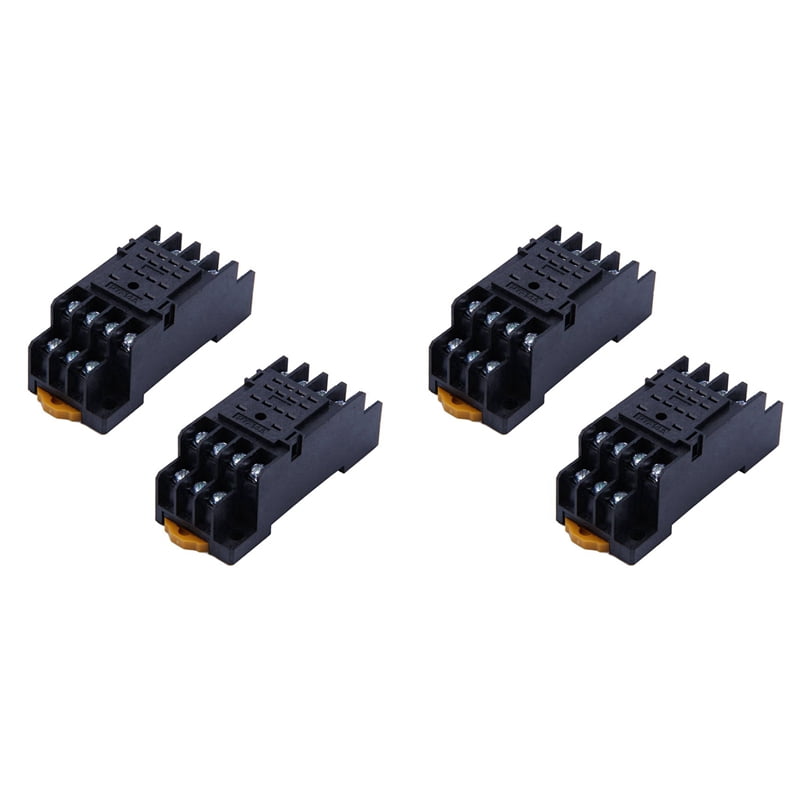 4PCS PYF14A DIN Rail Power Relay Socket Base 14 Pin for MY4NJ HH54P MY4 - Walmart.com