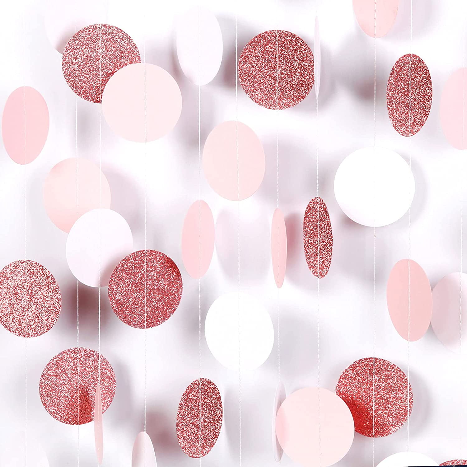 4PCS Paper Garland - 52ft Glitter Hanging Streamer Banner,Graduation ...