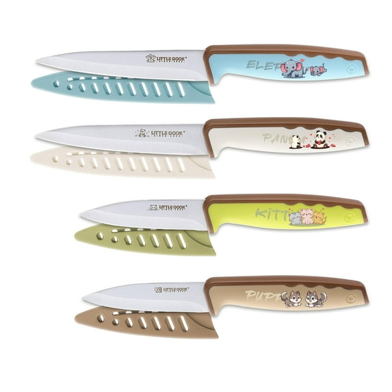 4PCS Paring Knife, Little Cook Razor-Sharp Paring Knives, 4 inch Cute ...