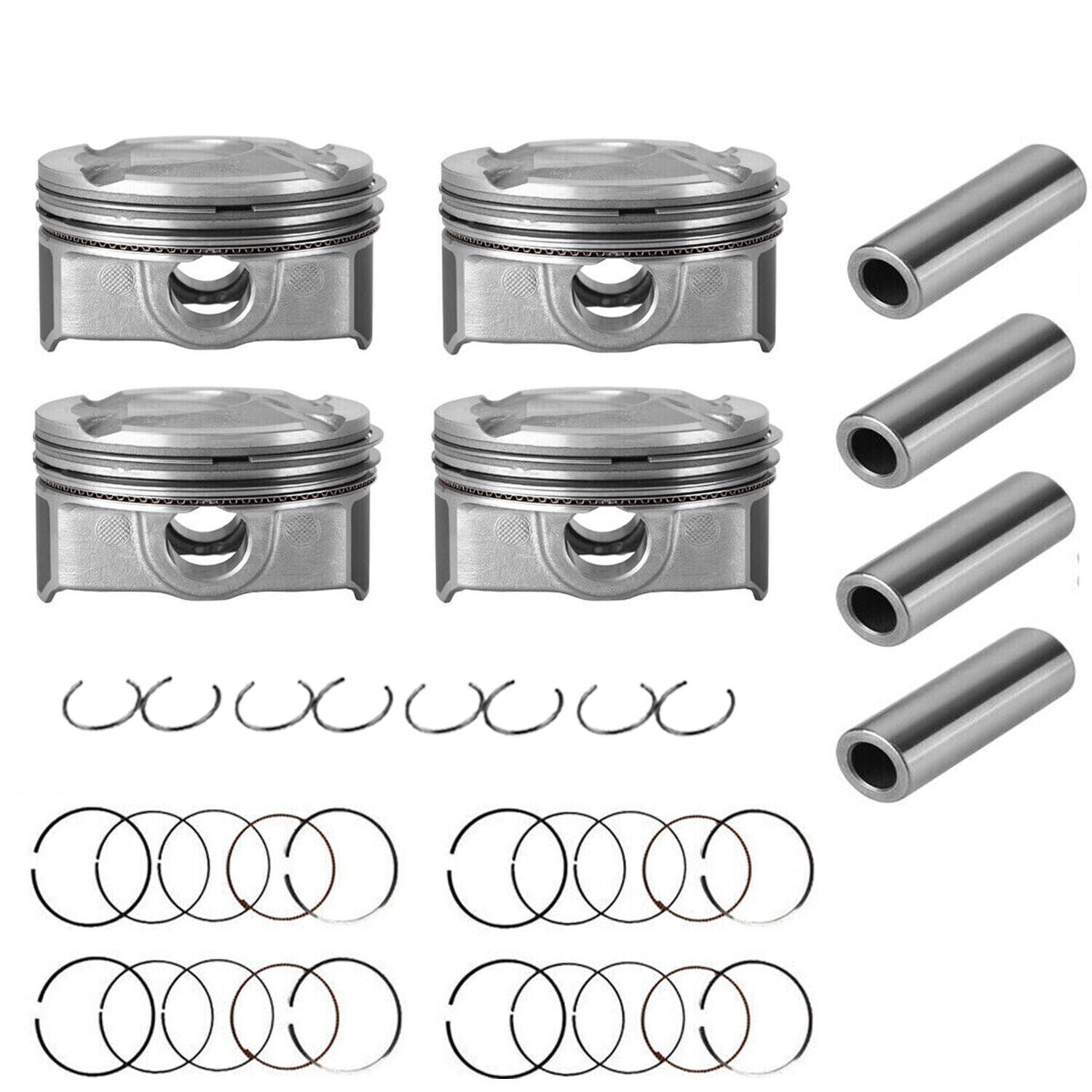 4PCS Piston & Rings Kit For Kia Soul Forte Forte5 Forte Koup 2.0L 2014 ...