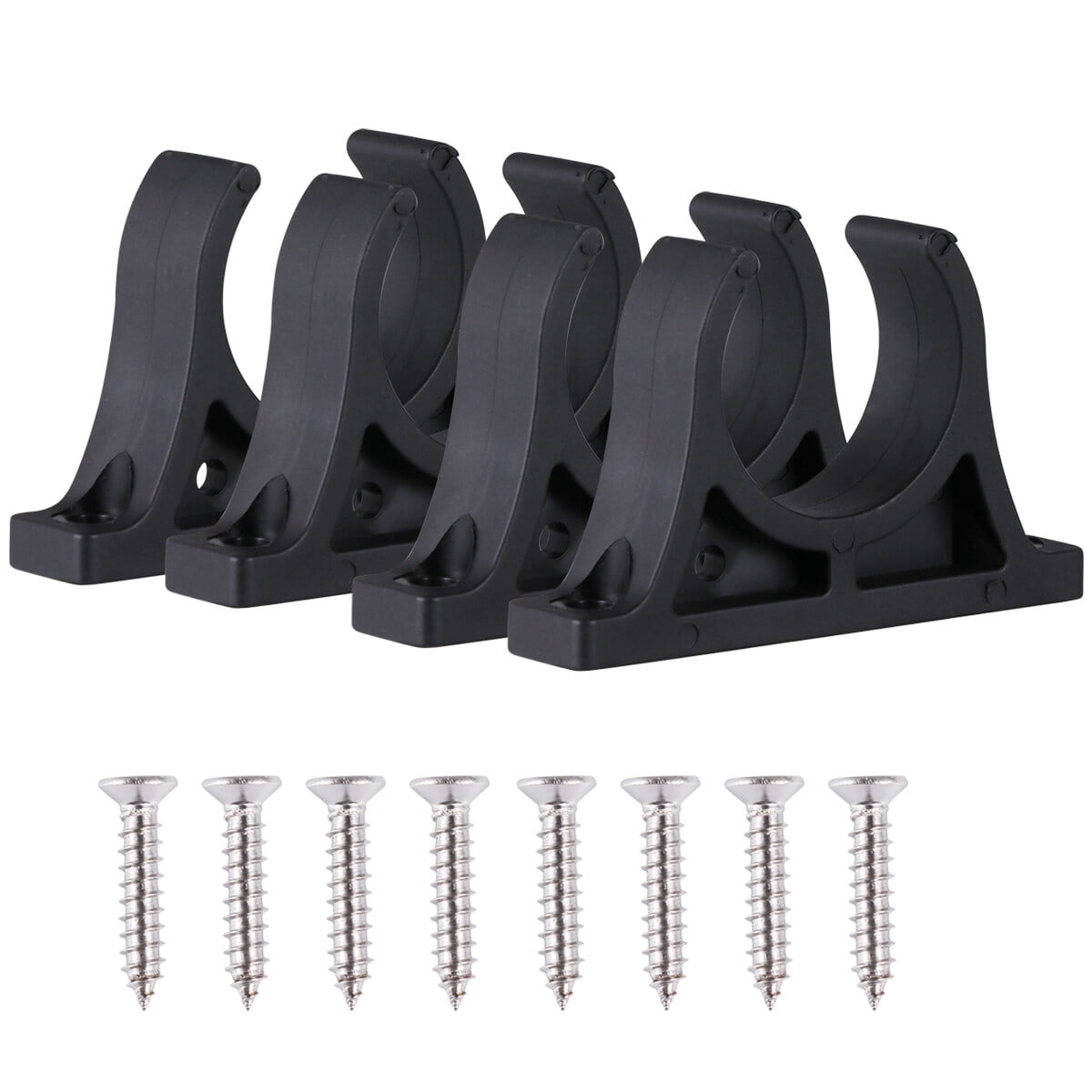 4PCS Plastic Boat Paddle Fixed Buckle Kayak Paddle Holder with 8PCS ...