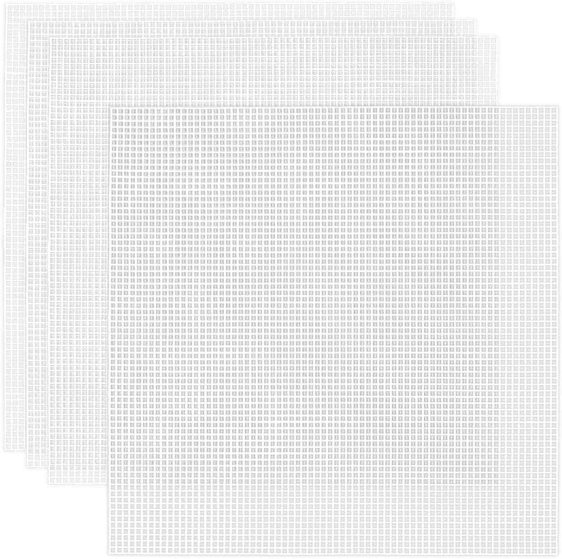4PCS Plastic Mesh Canvas Sheets 30x30cm Plastic Needlepoint Canvas ...