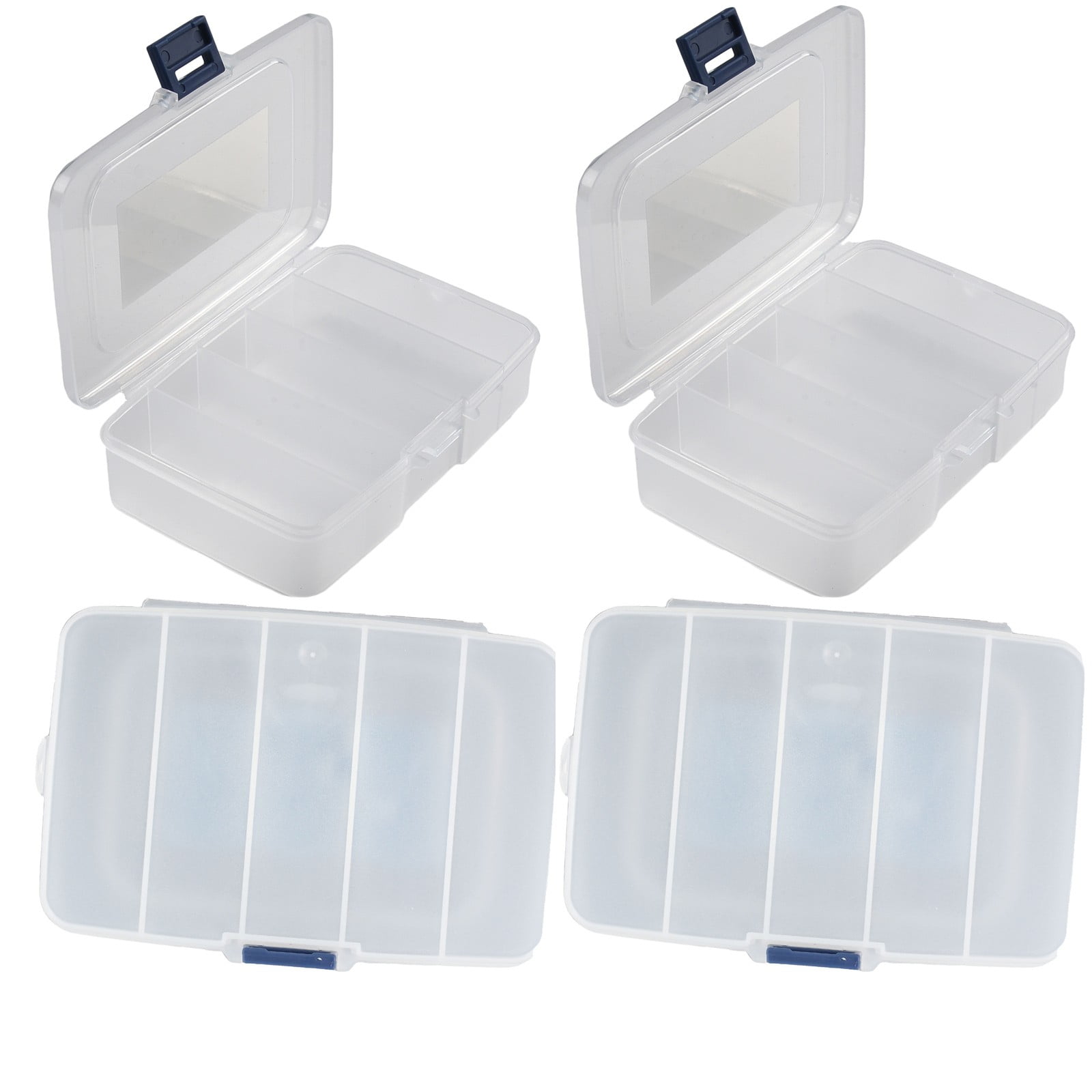 4PCS Plastic Tool Screws Storage Box Craft Organizer Small Part ...
