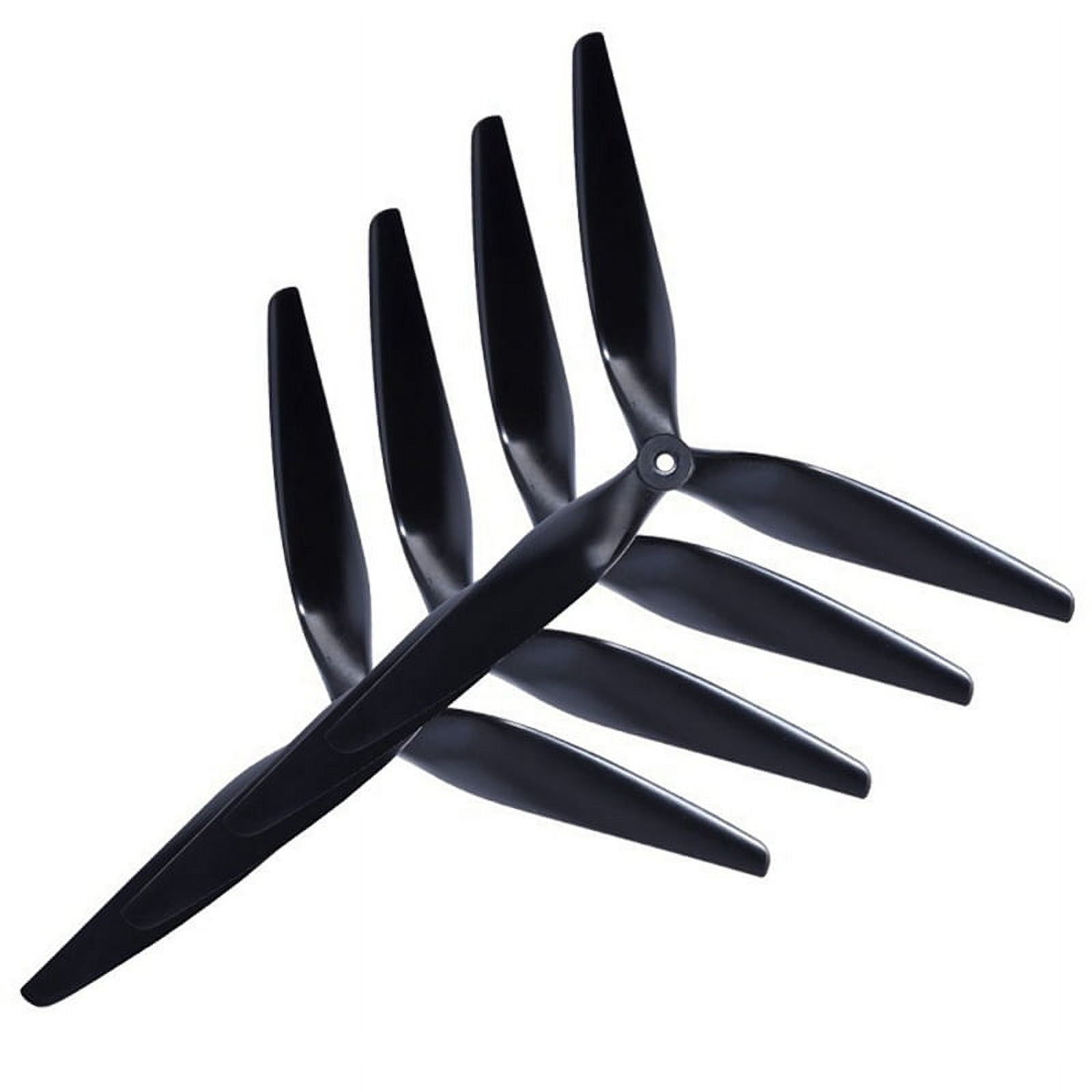 4PCS Prop 10X5X3 10inch 3 Blade Black Carbon Reinforced Nylon Propeller ...