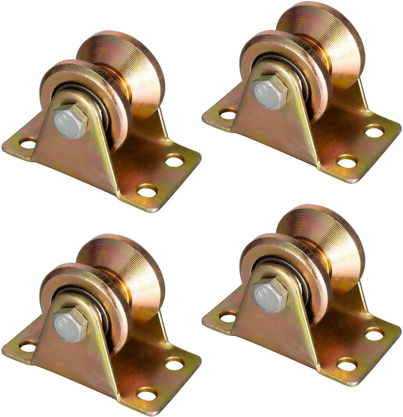 4PCS Pulley Steel Cable Pulley for Ropes 1-8mm Cable Pulley with 2 Ball ...