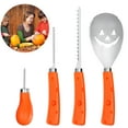 4PCS Pumpkin Carving Kit Lantern Carving Tools Sturdy Stainless Steel ...