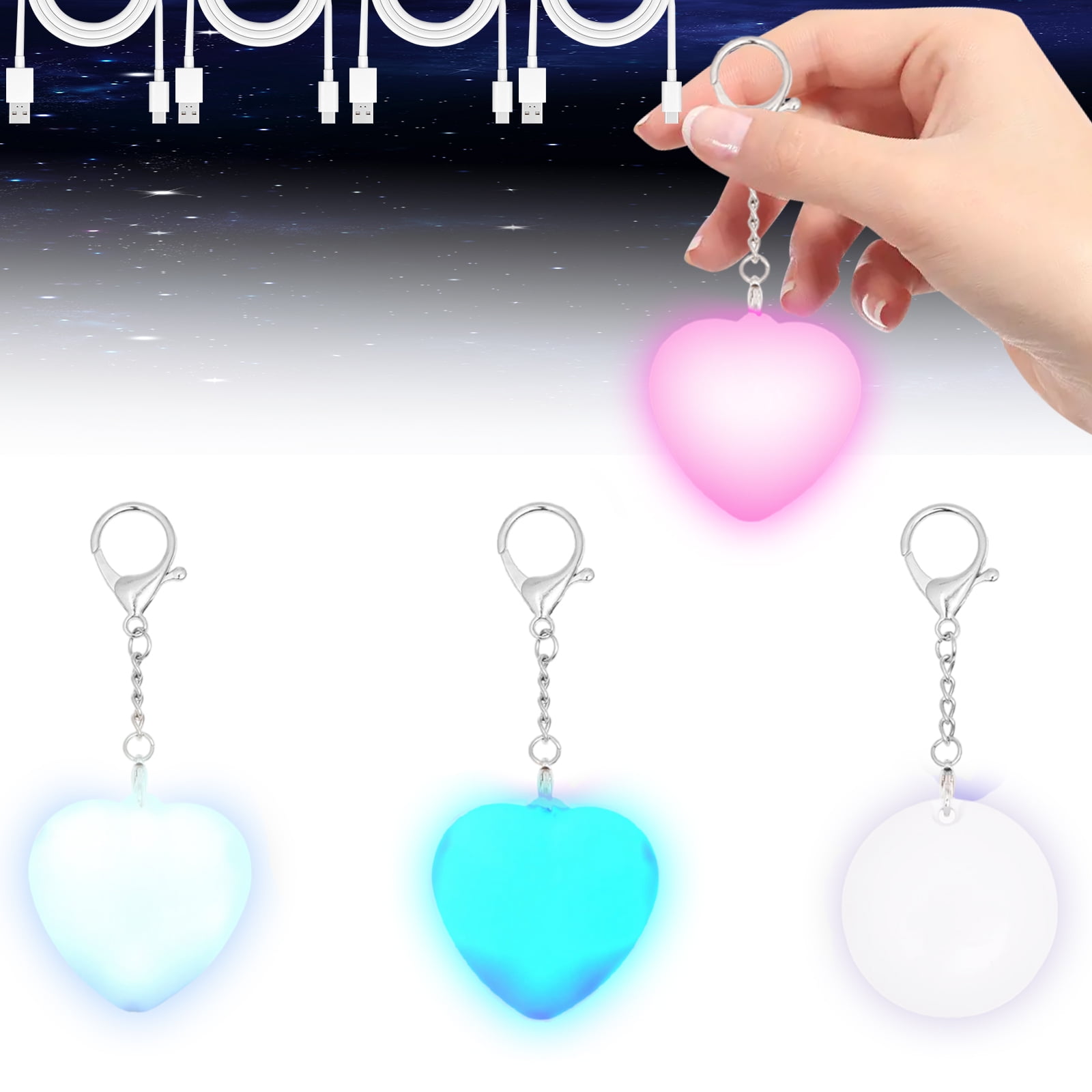 4PCS Purse Light Handbag Light with Automatic Sensor Heart Light Gift ...