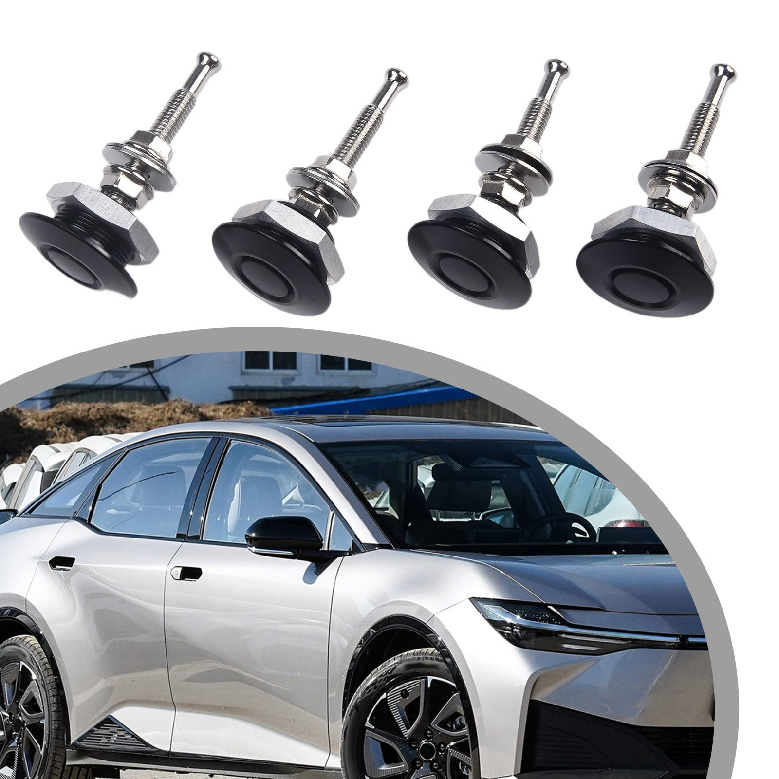 4PCS Quick Release Aluminum Hood Latches Fasteners for Vehicle Trunk ...