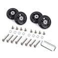 4PCS Quiet Rolling Luggage Wheels Practical Plastic Replacement Set 360 ...
