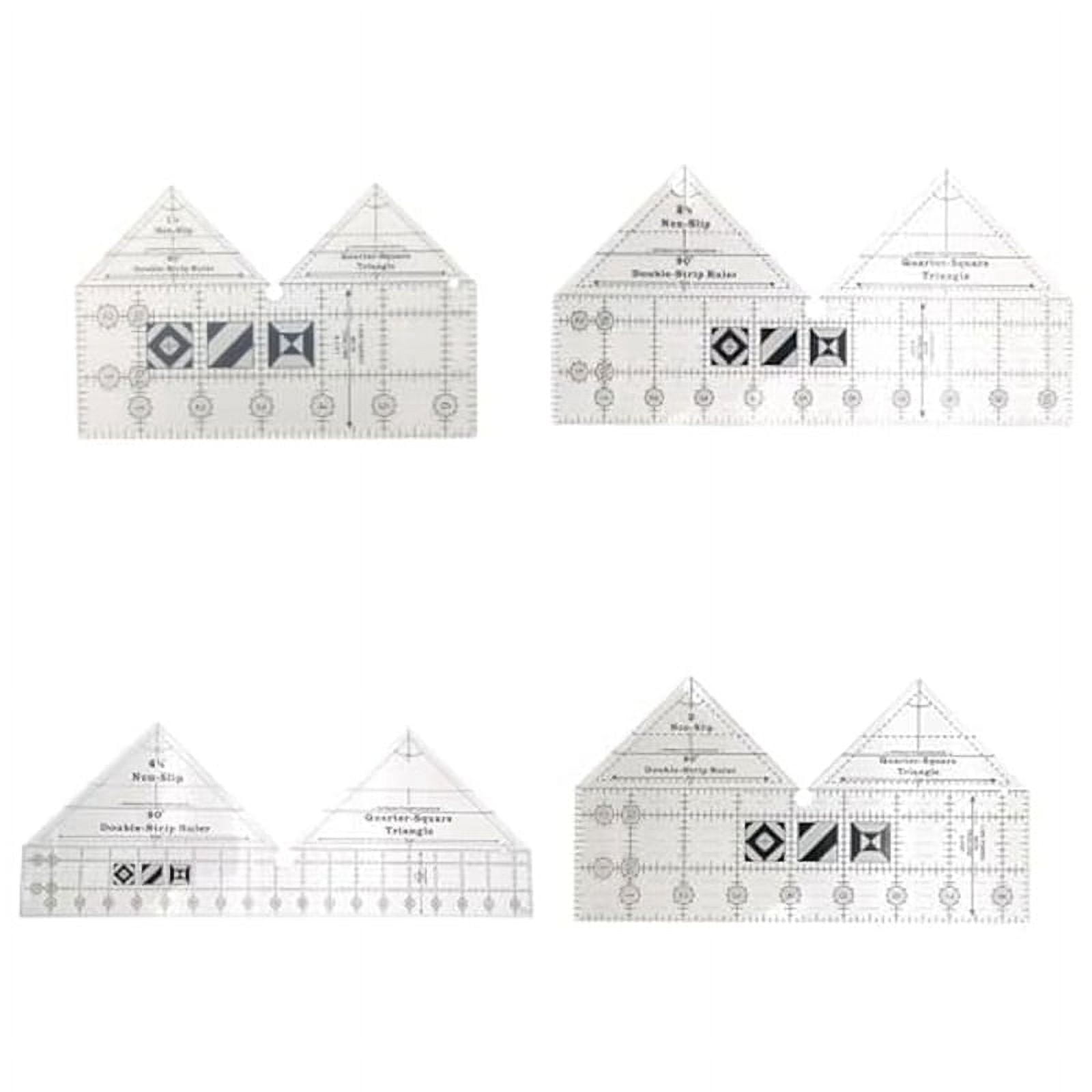 4PCS Quilting Rulers,Shaped Acrylic Sewing Ruler Quilting Templates ...