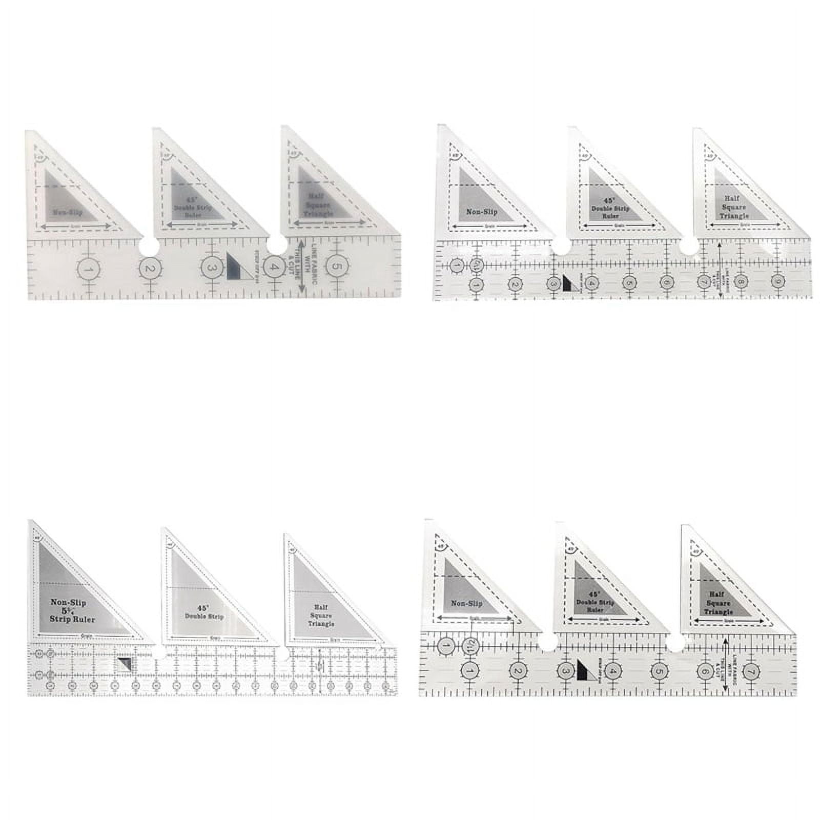 4PCS Quilting Rulers,Shaped Acrylic Sewing Ruler Templates,Sewing for ...