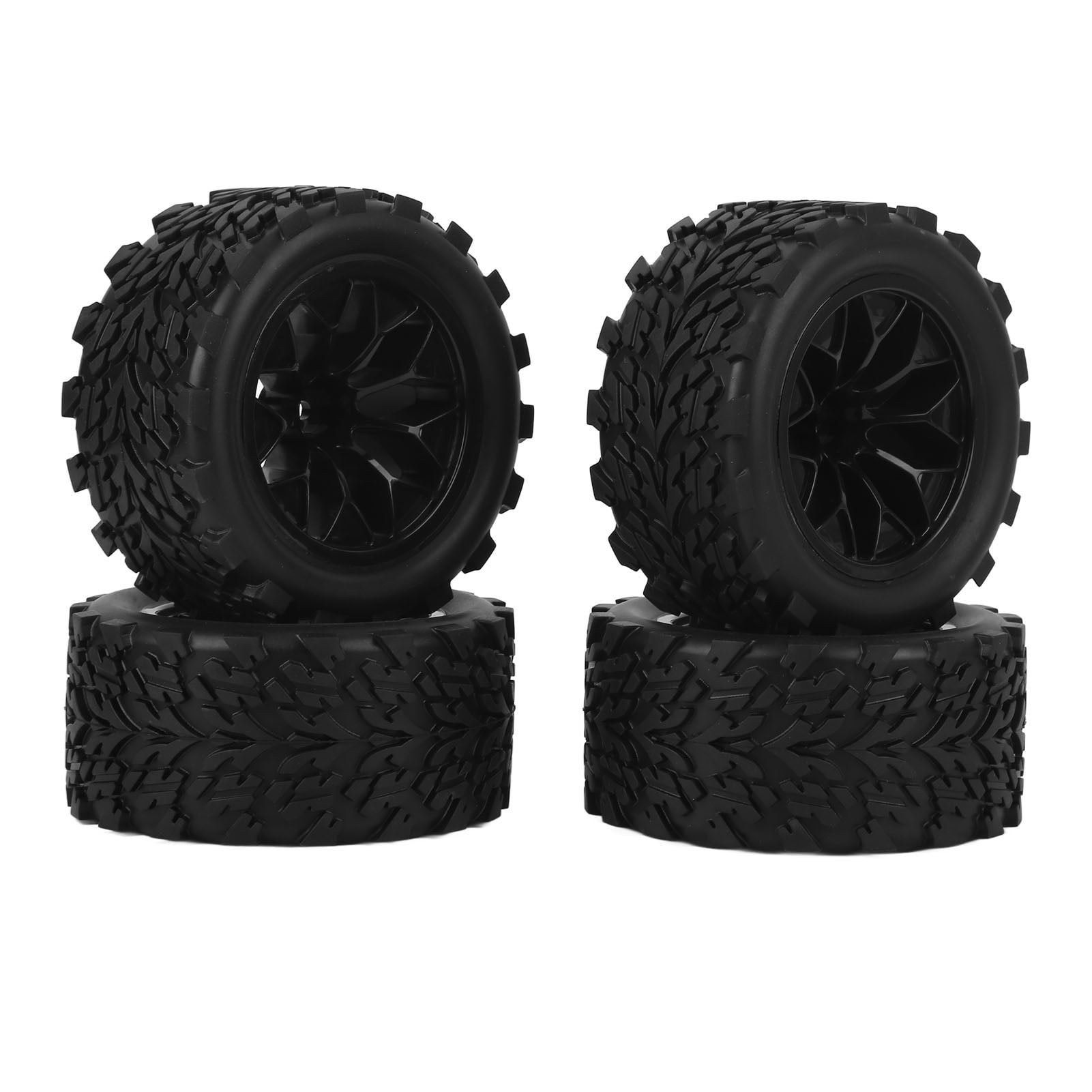 4PCS RC Car Wheels and Tires RC Rubber Tires Replacament for 1/10 ...