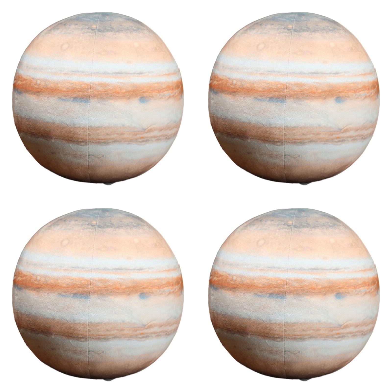 4PCS Realistic Space Plush Toys 3D Solar System Planets,Moon,Earth ...