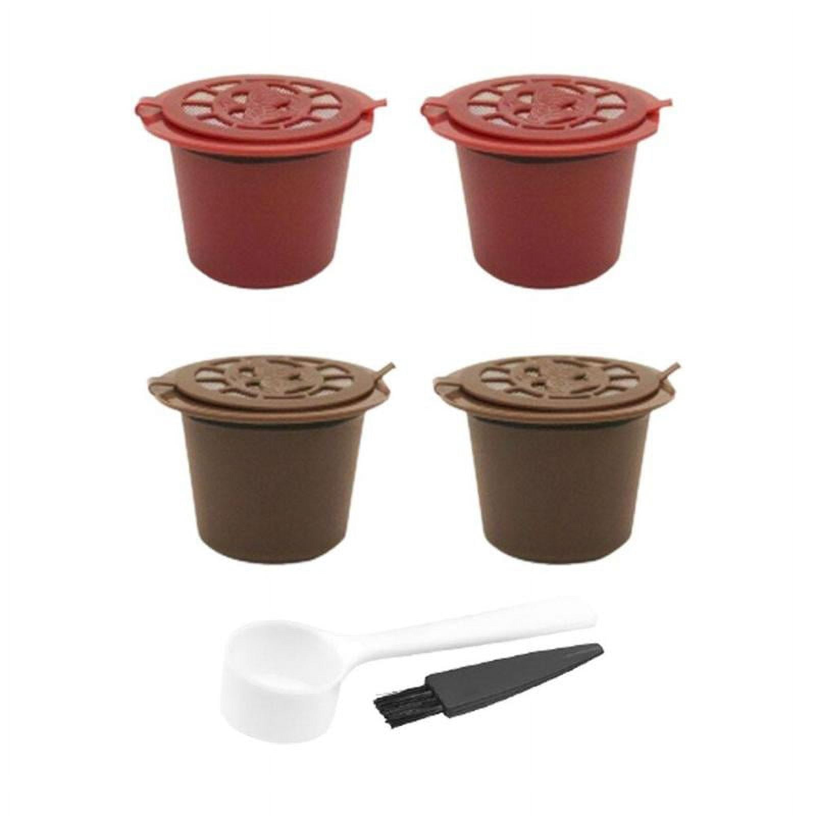 4PCS Refillable Reusable Coffee Filter Capsules Pods For Nespresso T2X9 ...