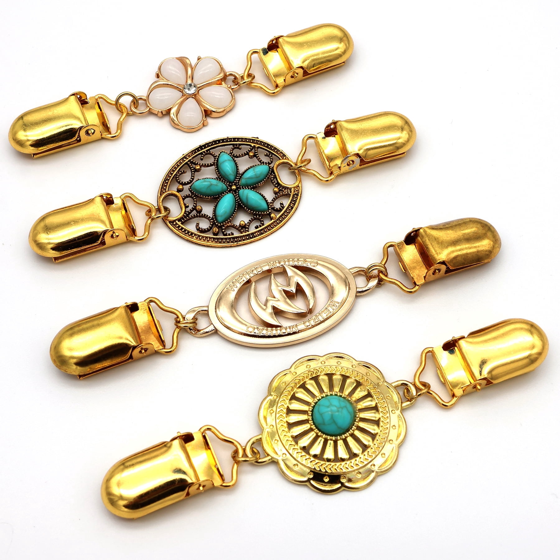 4PCS Retro Sweater Clips for Cardigans, Vintage Cinch Clip for Dresses ...