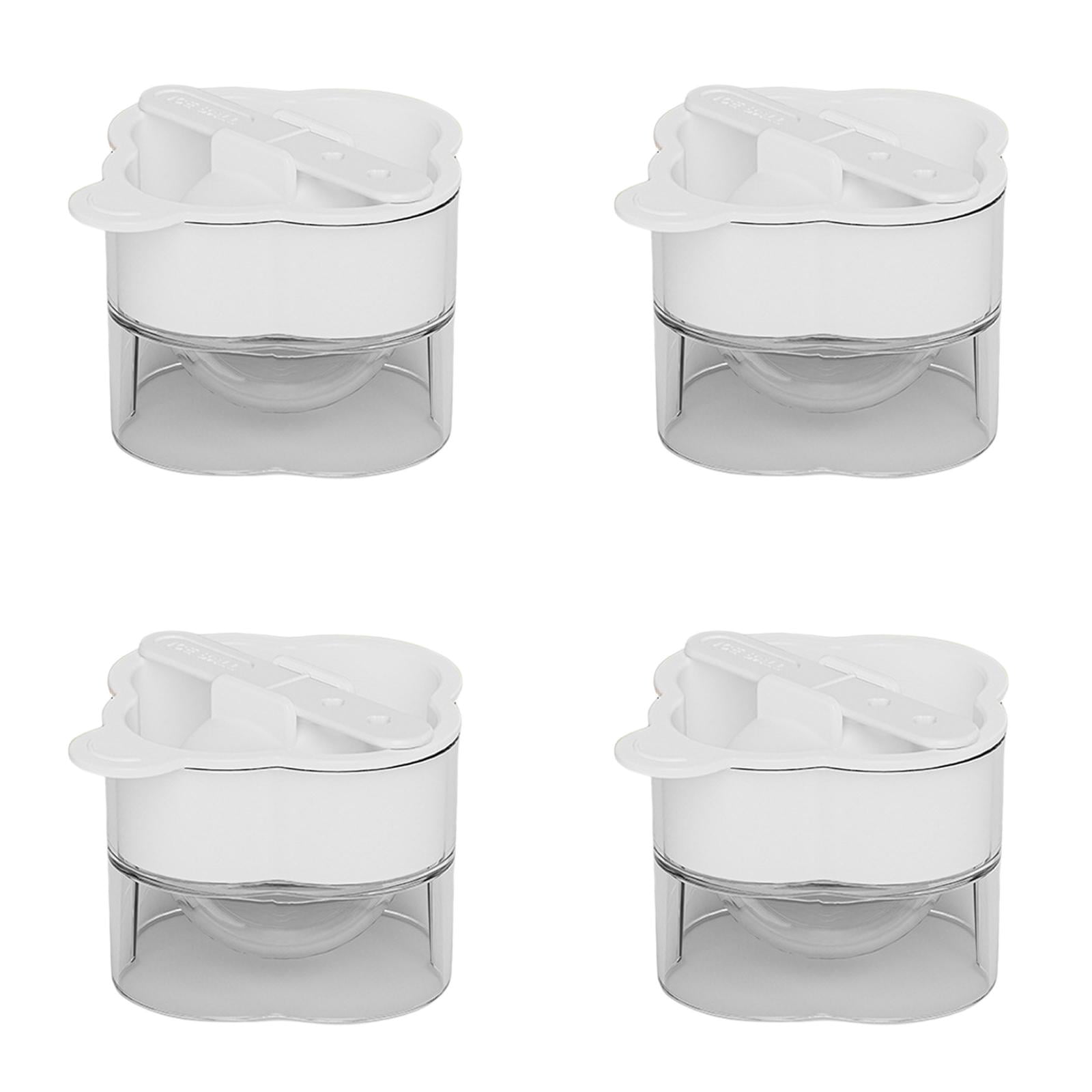 4PCS Reusable Ice Cubes Making With Easy Fill Lid And Stackable Design ...