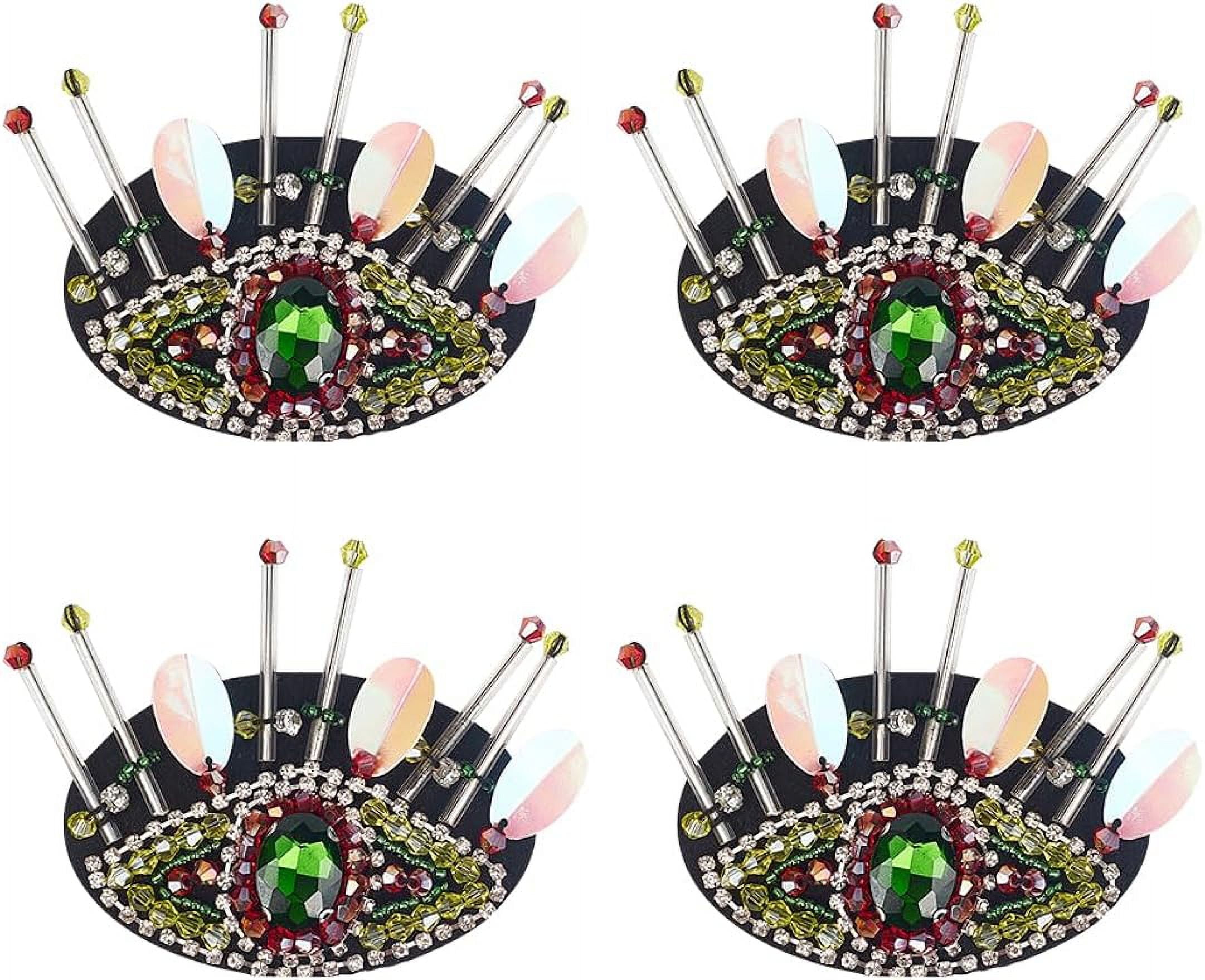 4PCS Rhinestone Evil Eyes Beaded Patch Sew On Glass Rhinestone Applique ...