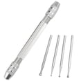 4PCS Round Cup Burr Set - 3/32'' Shank Wire Rounder Bits with Hand ...
