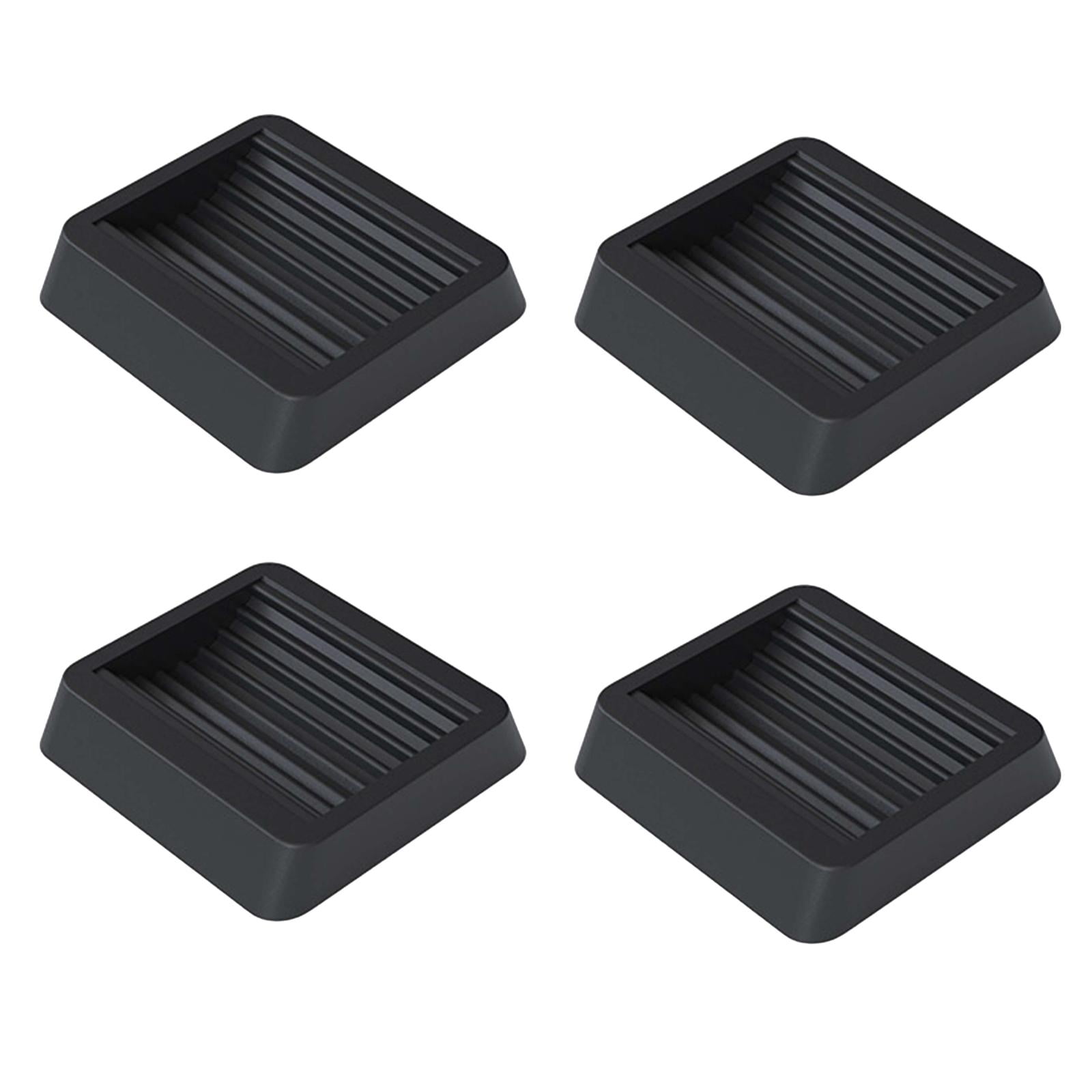 4PCS Rubber Caster Cups Sofa Bed Foot Wheel Stoppers Prevents Scratches ...