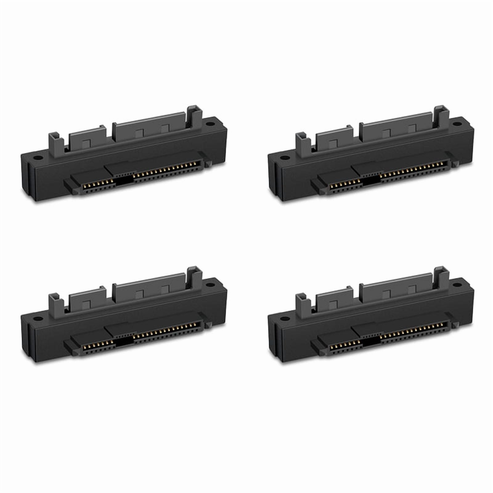 4PCS SFF-8482 SAS Female to Male 15Pin Bend 90 Degree Angle Adapter ...