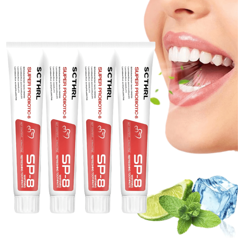 4PCS SP-8 Probiotic Ultra Toothpaste Upgraded, SP-8 New Version ...