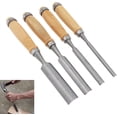 4PCS Semi-Circular Woodworking Chisel Set - Chrome Vanadium Steel ...