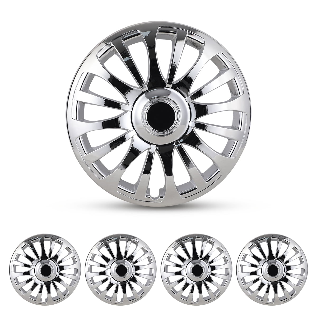4PCS Set 16" Universal Wheel Covers Hubcaps,Compatible With Steel ...