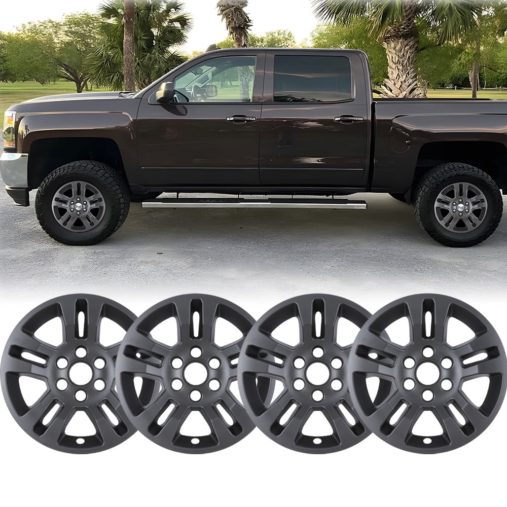 4PCS/Set 18" Alloy Wheel Skins Compatible with 2014-2018 Chevy ...