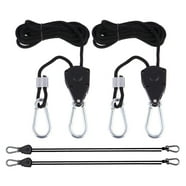 Uxcell Adjustable Rope Hanger, Ratchet Grow Light Hangers Reflective ...